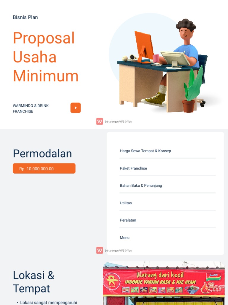 Proposal Usaha Minimum: Bisnis Plan | PDF