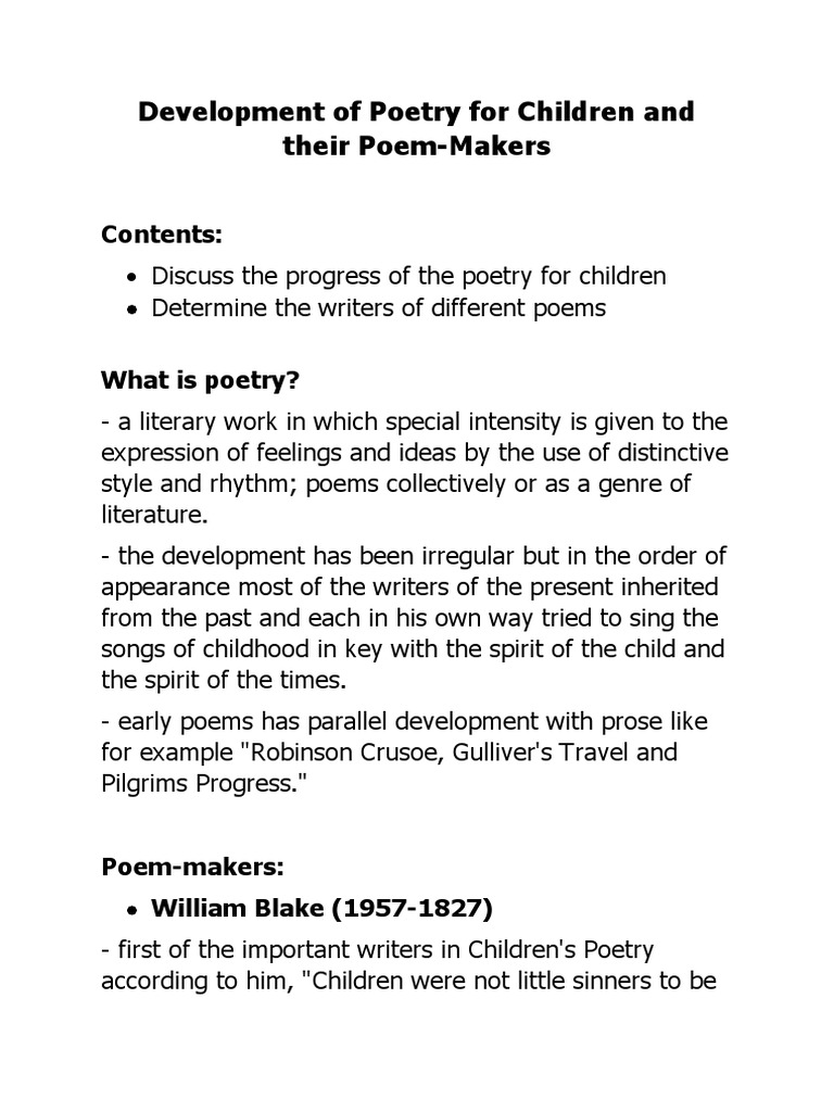 Visual Aids | PDF | Children's Poetry | Poetry