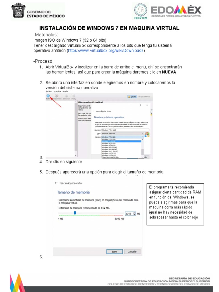 Manual Virtualbox | PDF | Windows 7 | Poco
