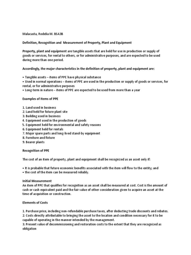 Ppe Pdf Depreciation Fair Value