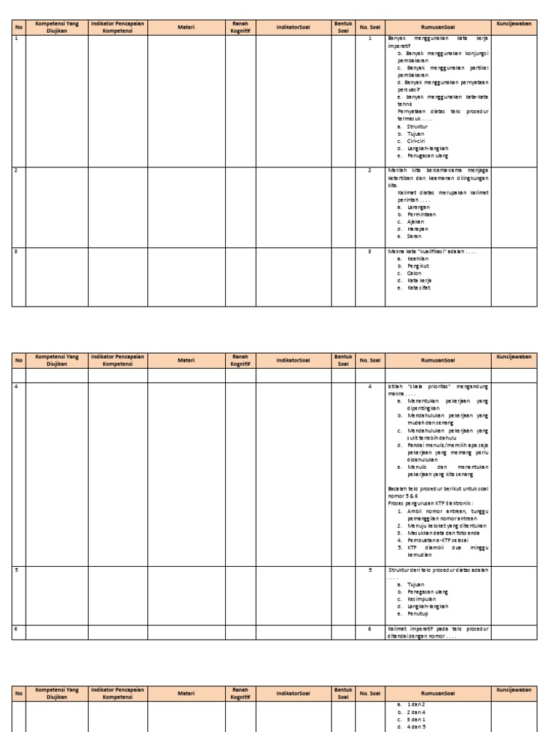 Soal Latihan B Indonesia Kls Xi Pdf
