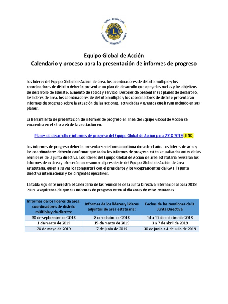 GAT Progress Report Timeline Process - 9 | PDF | Negocios