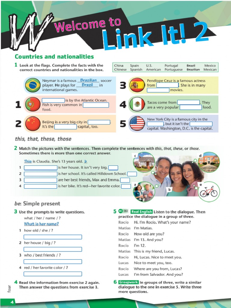 Welcome Unit - Link It 2 | PDF