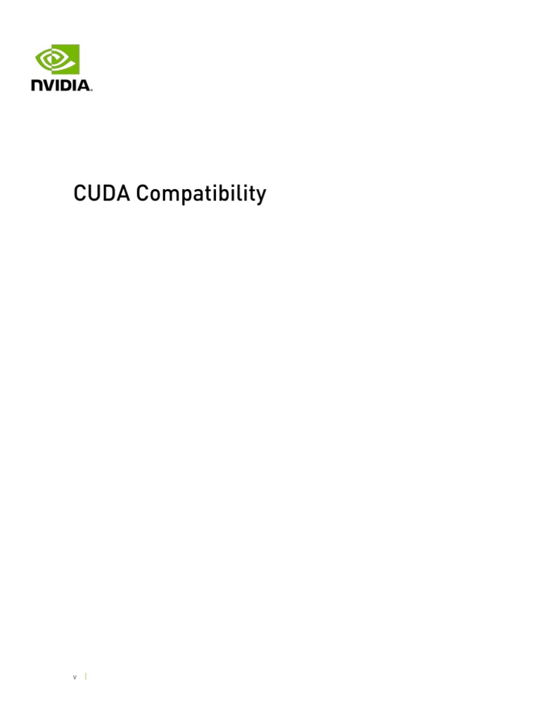 CUDA Compatibility | PDF | Library (Computing) | Graphics Processing Unit