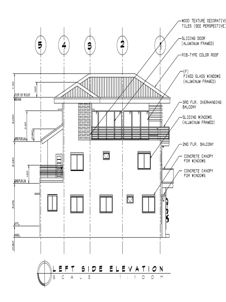 Left Elev Buerano | PDF | Home & Garden | Science & Mathematics