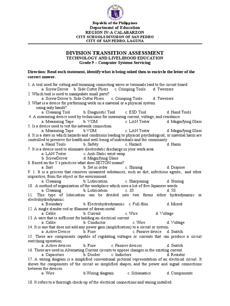TLE Grade 9 ICT CSS | PDF | Bios | Computer Hardware