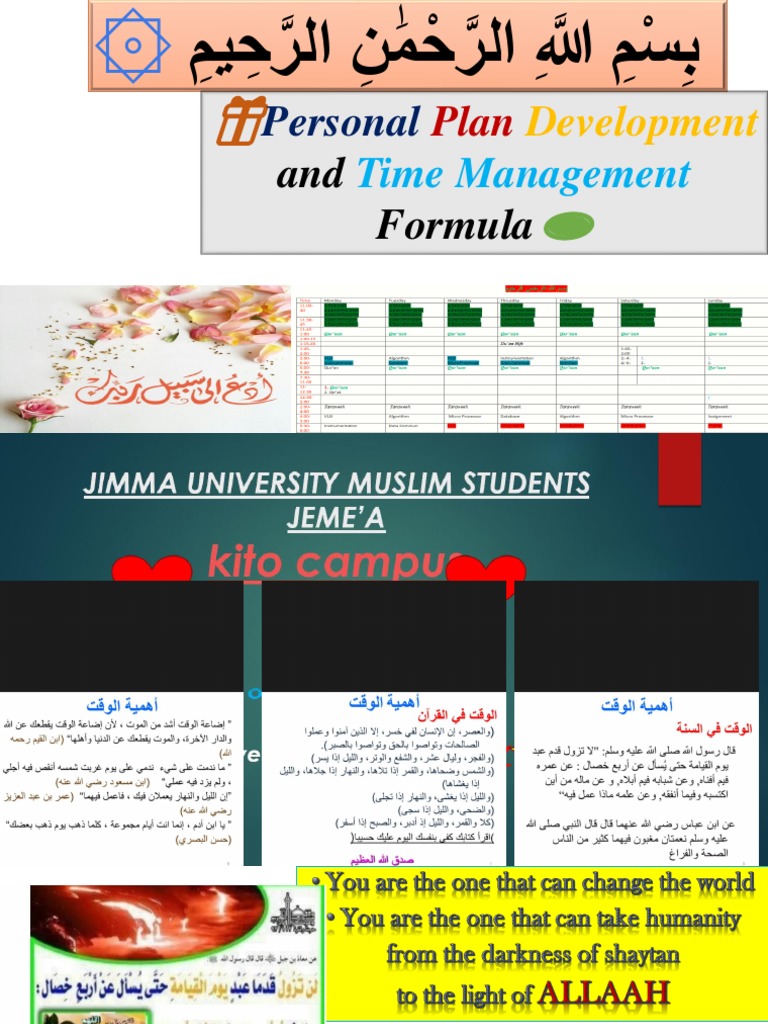 Personal Plan Development and Time Management Formula | PDF | Semitic ...