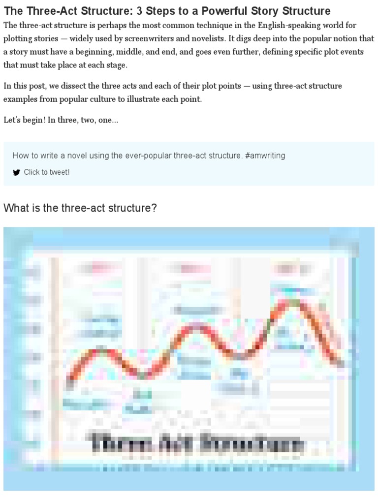 The Three-Act Structure - 3 Steps To A Powerful Story Structure | PDF ...