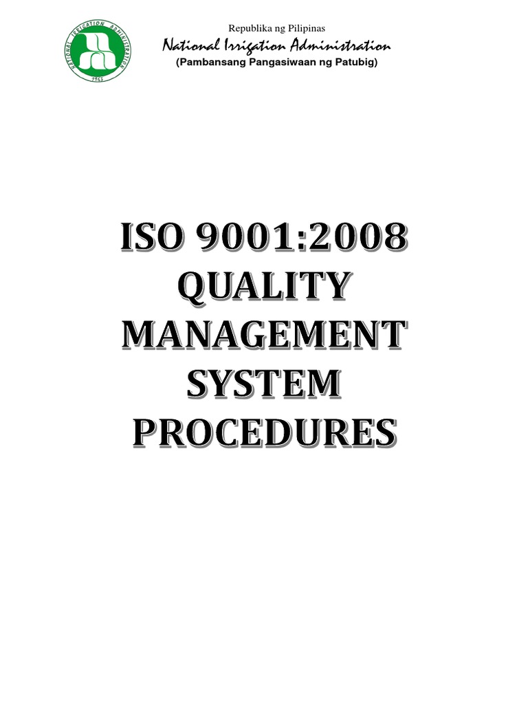 NIA Quality Management System Procedures | PDF | Records Management ...