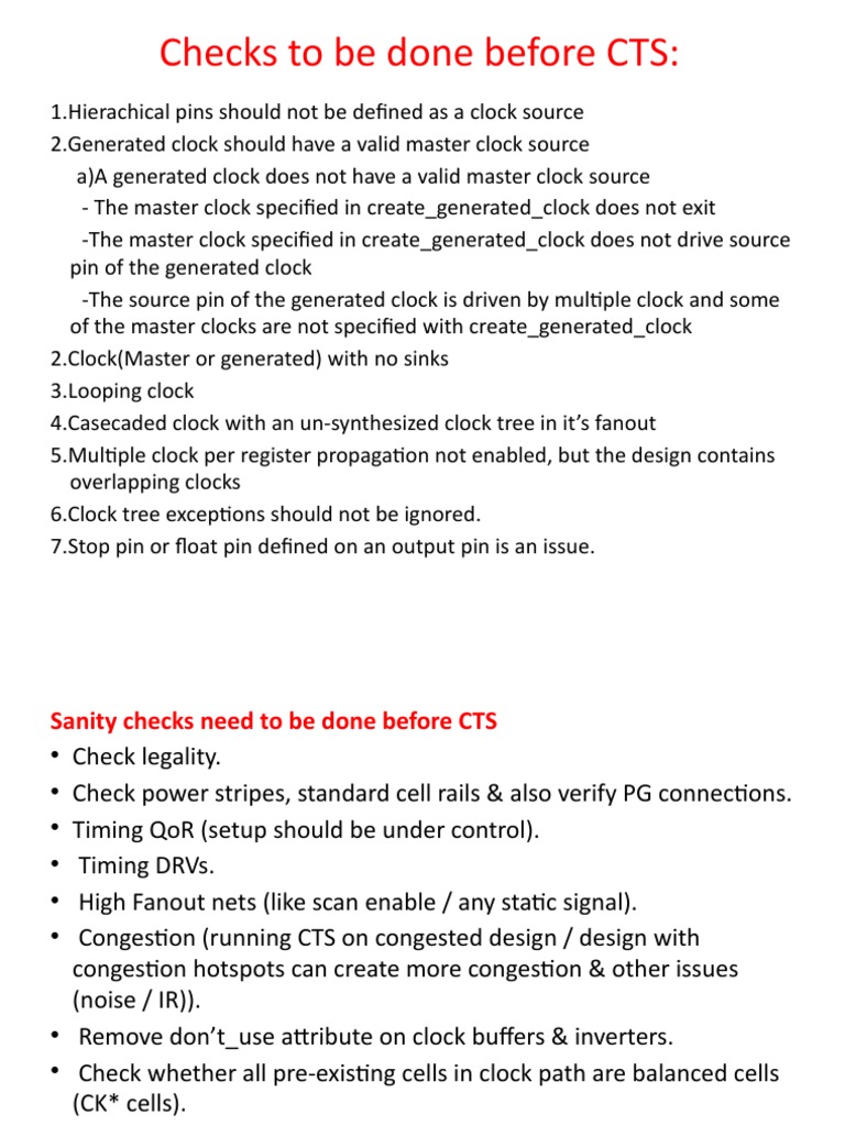 Checks To Be Done Before CTS | PDF | Power Inverter | Electrical ...