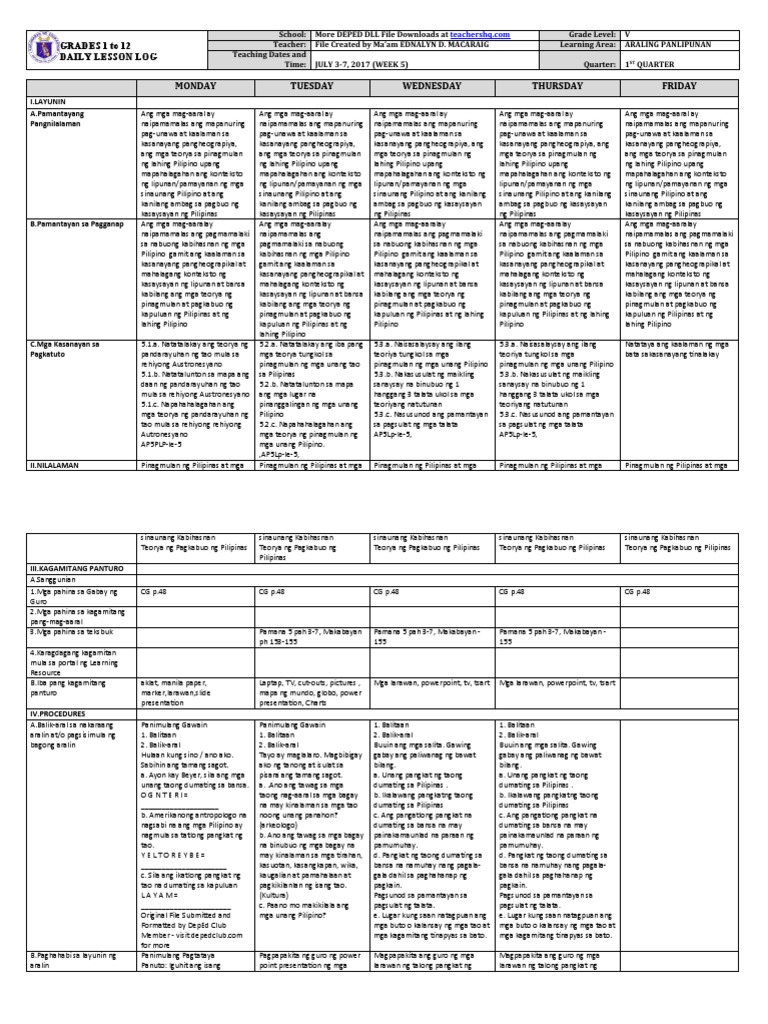 First Quarter AP (Week 5) | PDF