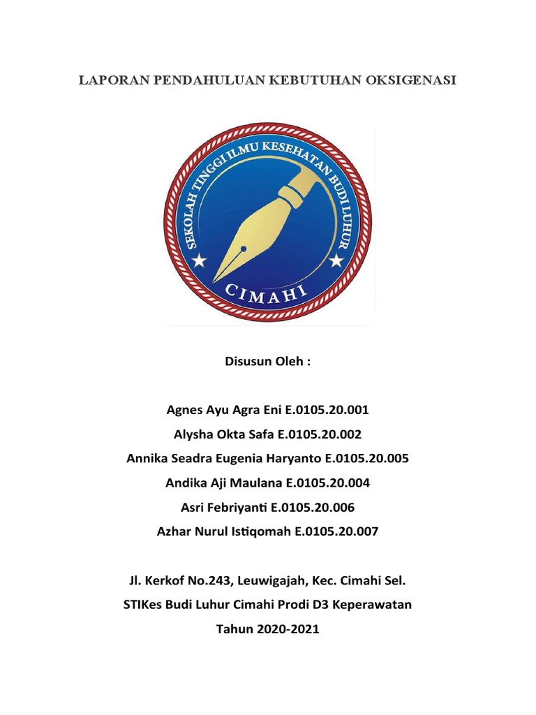 Kel 1 - LP Kebutuhan Oksigenasi | PDF
