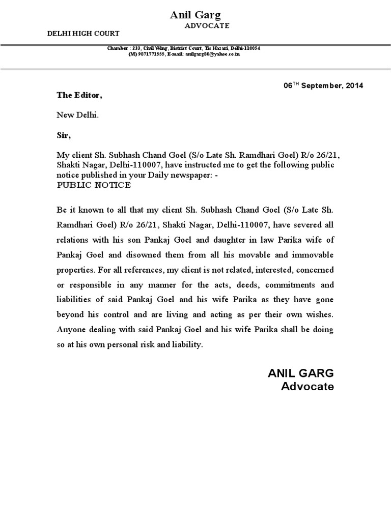 The Editor,: Delhi High Court | PDF