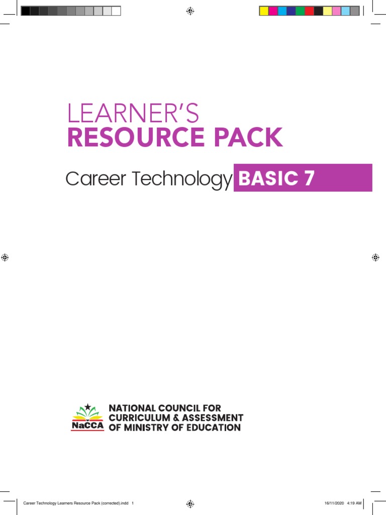 Career Technology Learners Resource Pack (Corrected) | PDF | Learning ...