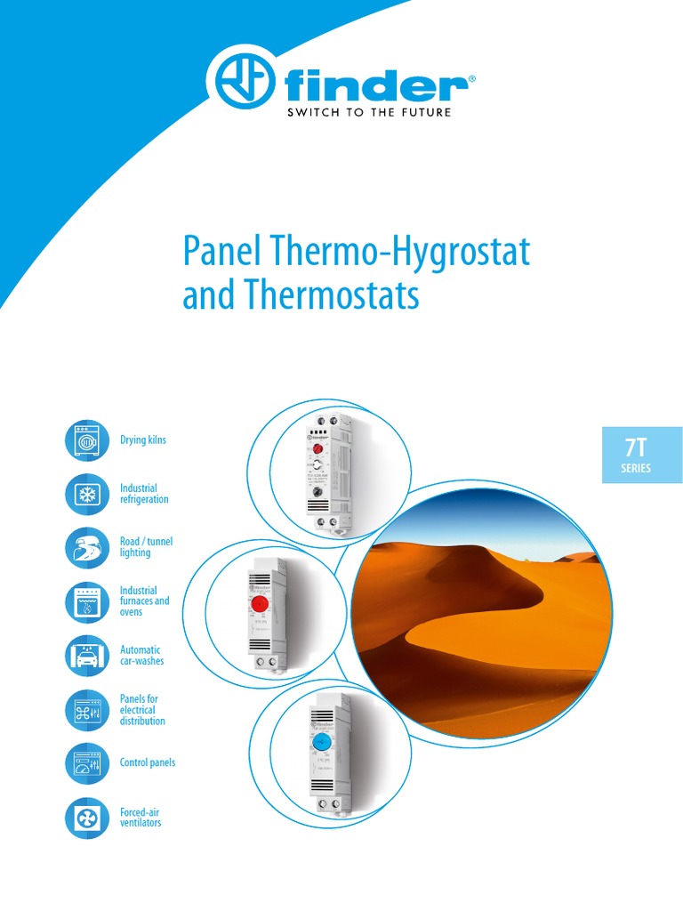 Panel Thermo-Hygrostat and Thermostats: Technical Specifications and ...