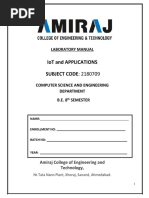 Ocs352 Iot Concepts and Applications Laboratory Manual | PDF | Arduino | Internet Of Things