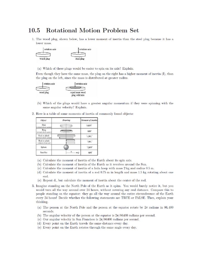 Rotation Motion | PDF