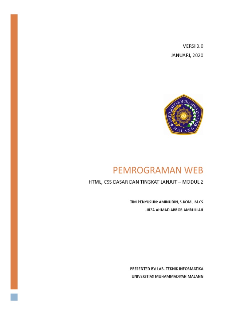 Modul 2 - HTML, CSS Dasar Dan Tingkat Lanjut | PDF