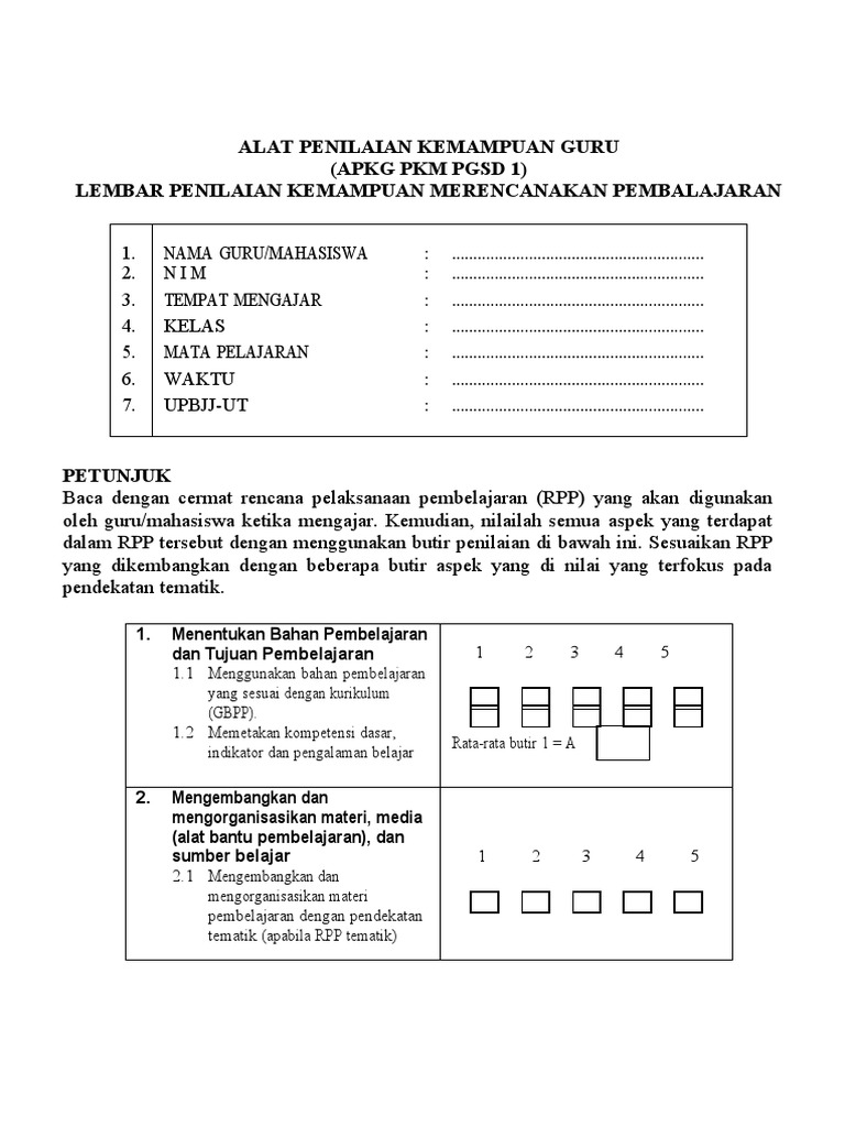 Apkg 1 Dan 2 PKM 2013 | PDF