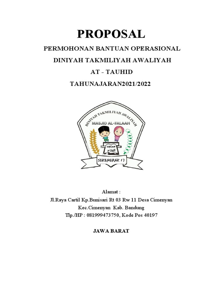 Proposal BOP DTA-dikonversi | PDF | Bisnis