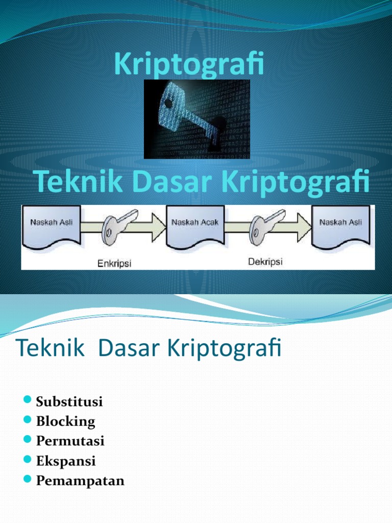 Teknik Dasar Kriptografi | PDF
