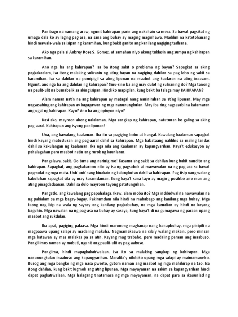 Kahirapan | PDF