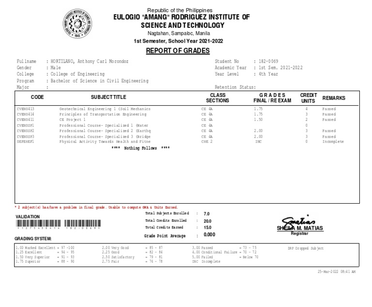 Eulogio "Amang" Rodriguez Institute of Science and Technology | PDF | Science | Engineering