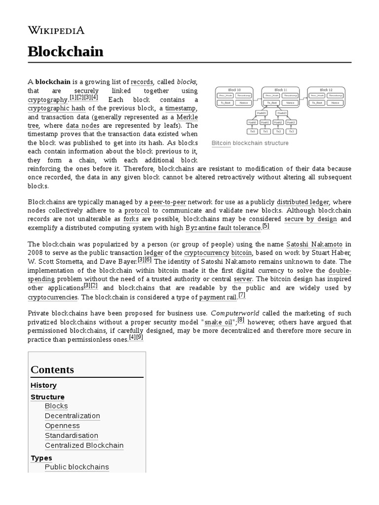 Block Chain | PDF | Cryptocurrency | Distributed Computing