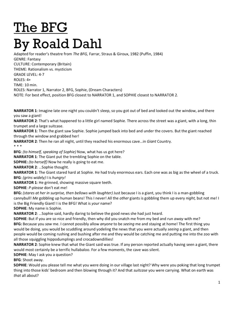 The BFG | PDF | Leisure