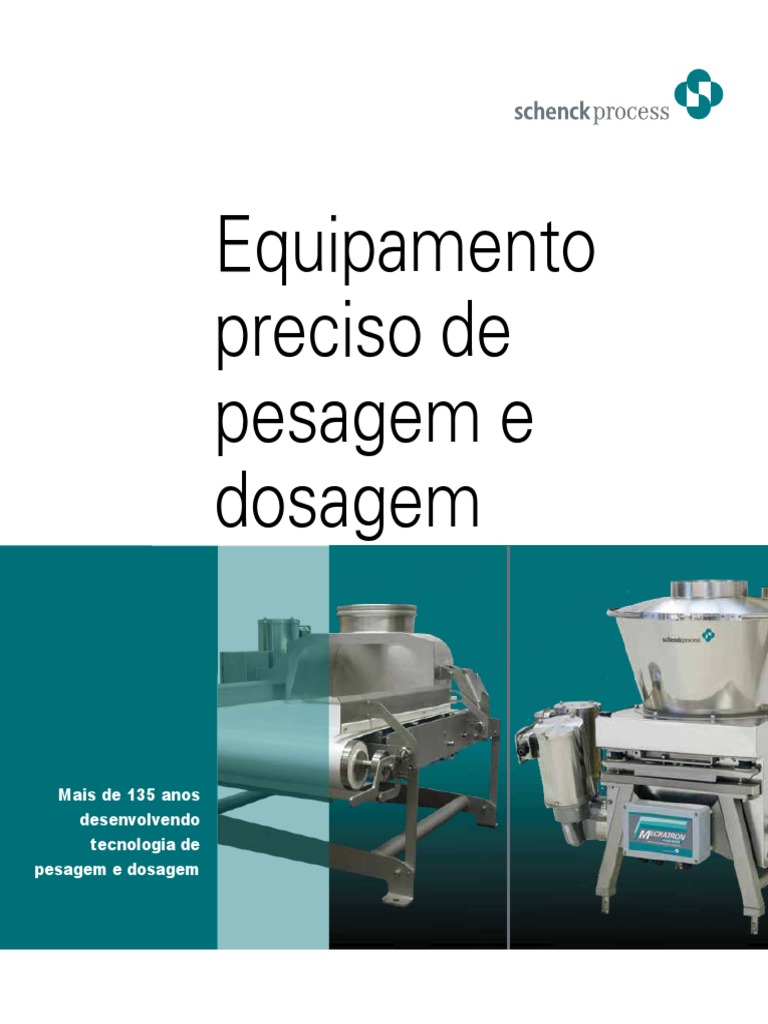 Schenck Process - Sistema de Pesagem e Dosagem | PDF | Medição de fluxo