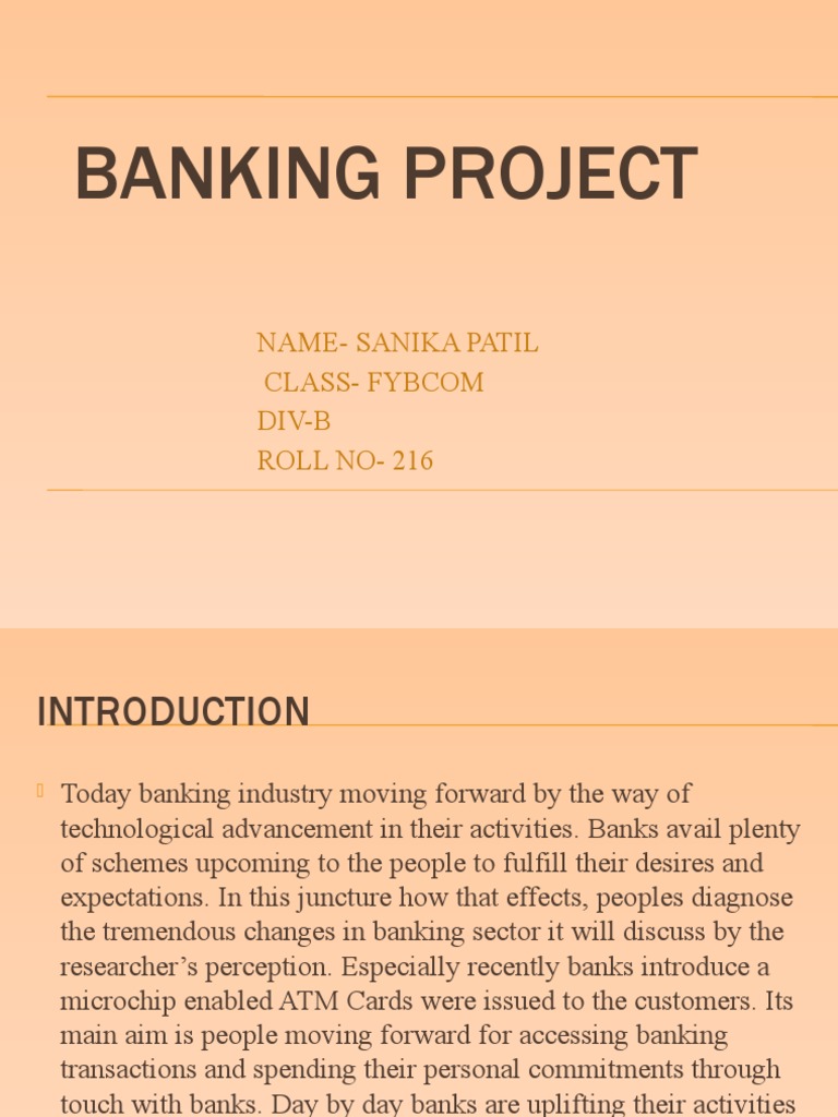 Sanikas Banking Project | PDF | Automated Teller Machine | Banks