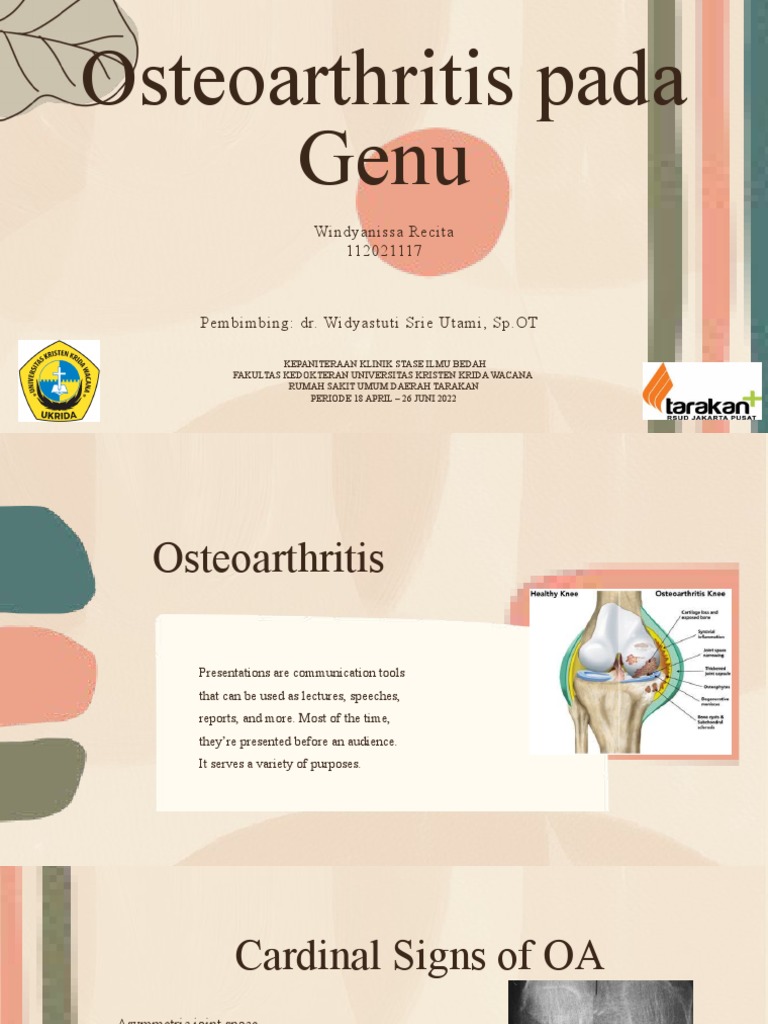 OA Genu | PDF | Lecture | Communication
