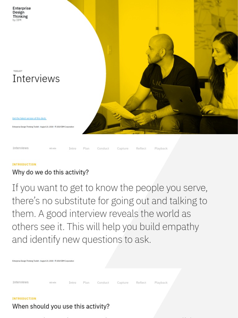 Toolkit Deck - Interviews | PDF | Interview | Human Communication