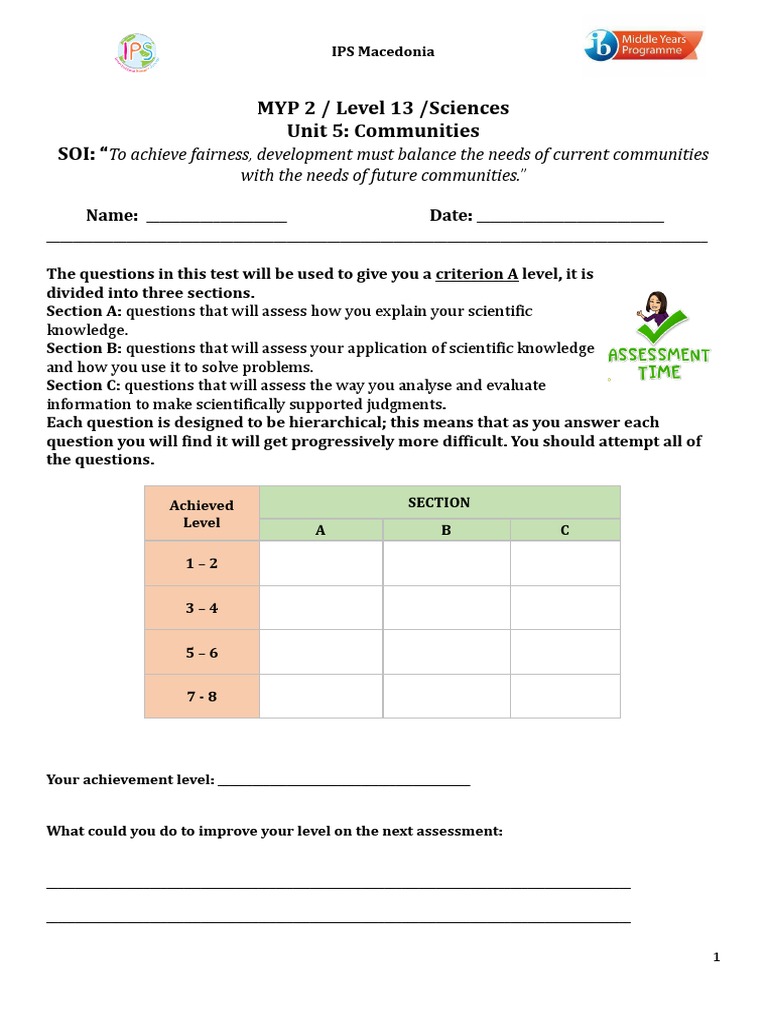 Sciences MYP 2 SA Unit 5 Criterion A | PDF | Herbivore | Rainforest