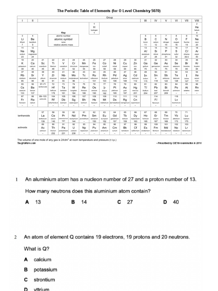 Chemistry - Atomic Structure | PDF