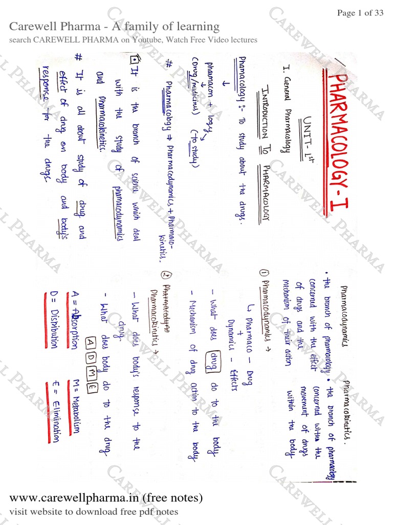 Carewell Pharma 1st Semester Notes | PDF | You Tube | Cyberspace