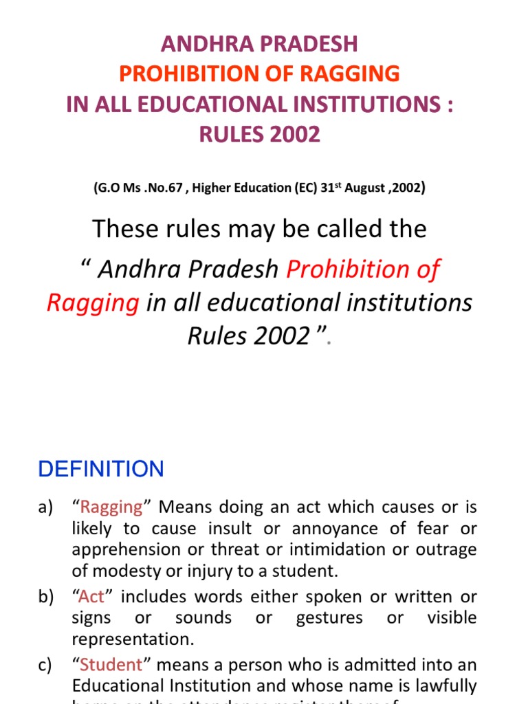 Anti Ragging | Download Free PDF | Fine (Penalty) | Crime & Violence