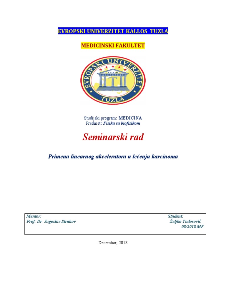 Linearni Akcel U Lecenju Cancera | PDF