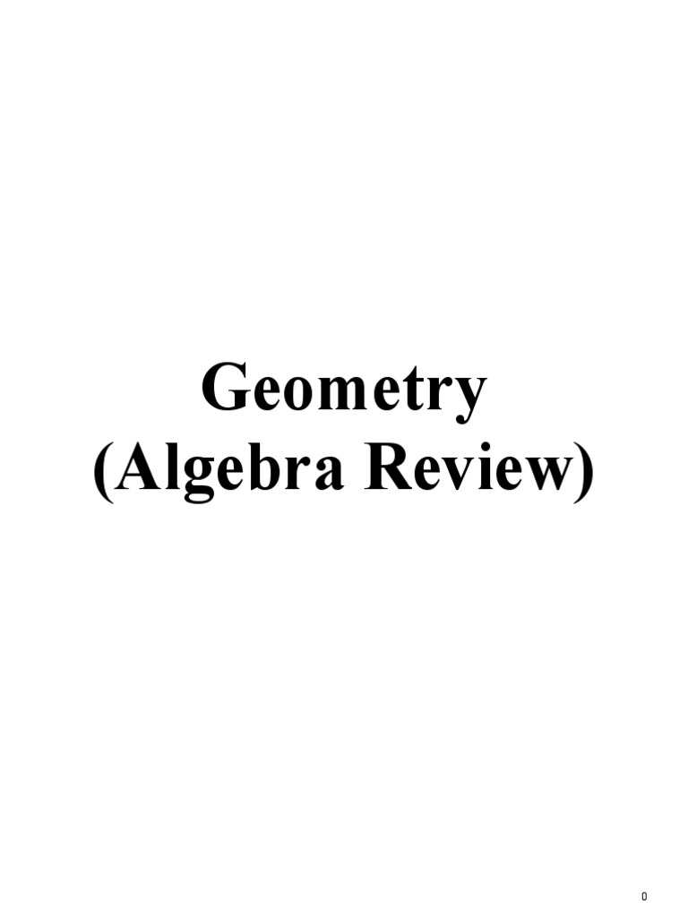 Algebra Review Packet | PDF | Equations | Cartesian Coordinate System