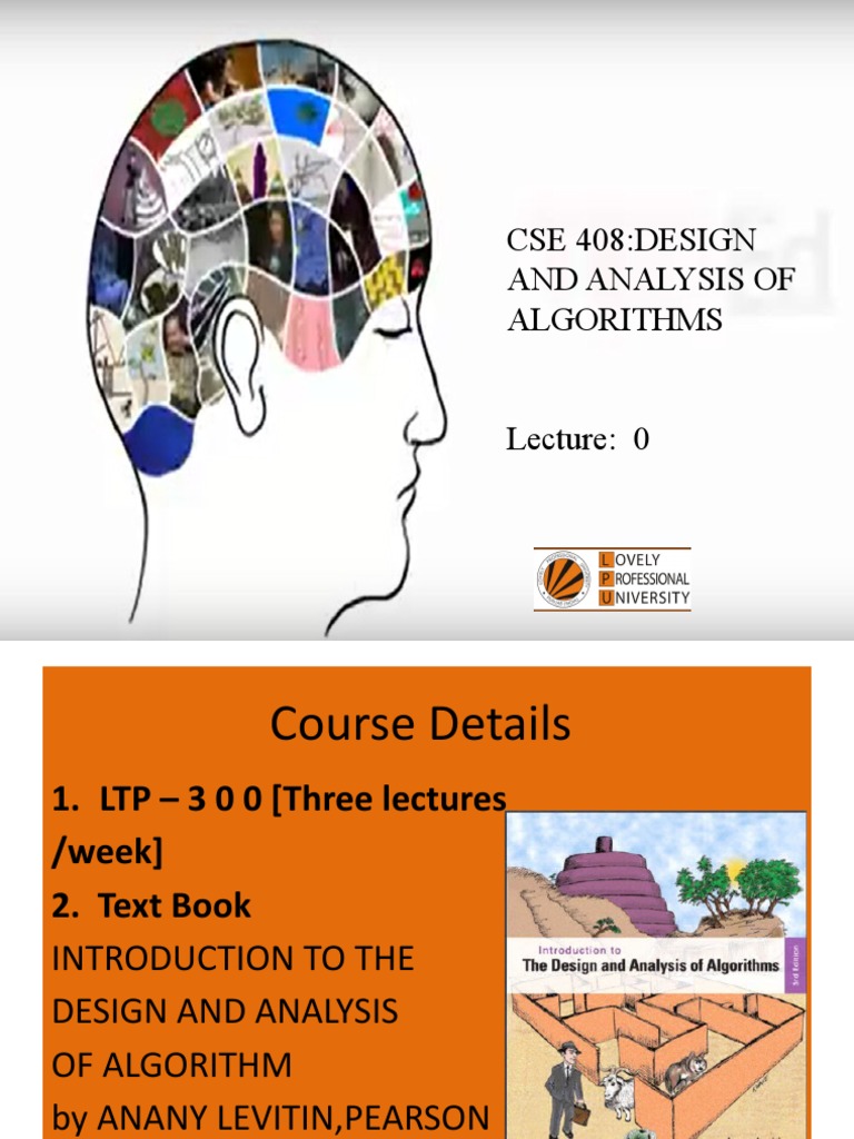 Cse 408:design and Analysis of Algorithms | PDF | Algorithms | Computing