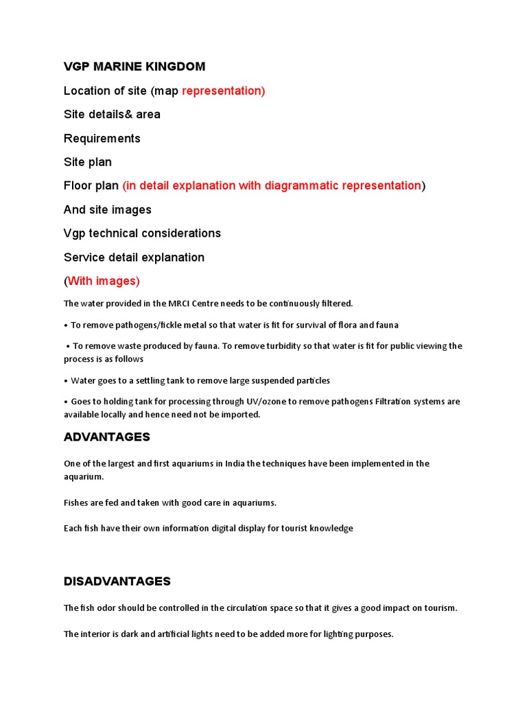 VGP Planning For Sheet | PDF