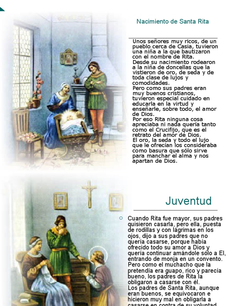 Vida de Santa Rita | PDF | Oración | Amor