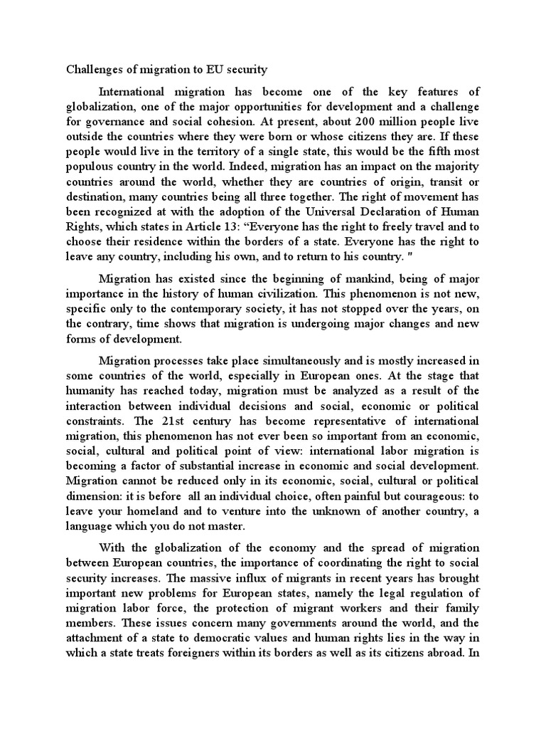 Migration and Indentity-Hostiuc Alexandru | PDF | Human Migration ...