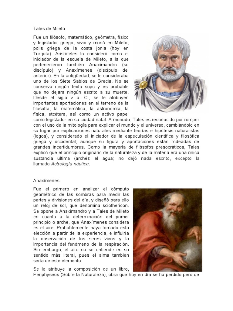 Anaximandro Tareaalex | PDF | Sócrates | Platón