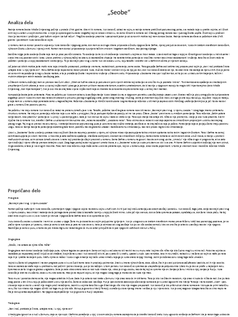 Seobe Prepricano | PDF