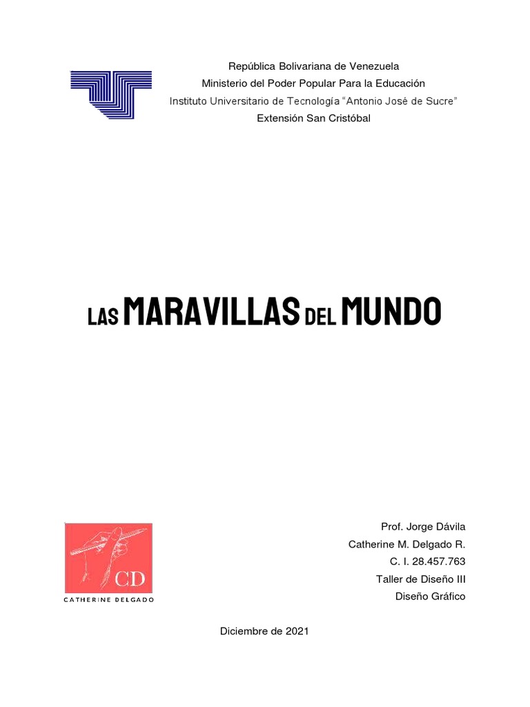 Maravillas Del Mundo - Hecho Por Catherine Delgado | PDF