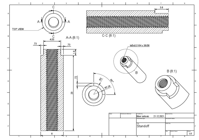 Standoff Drawing v7 | PDF