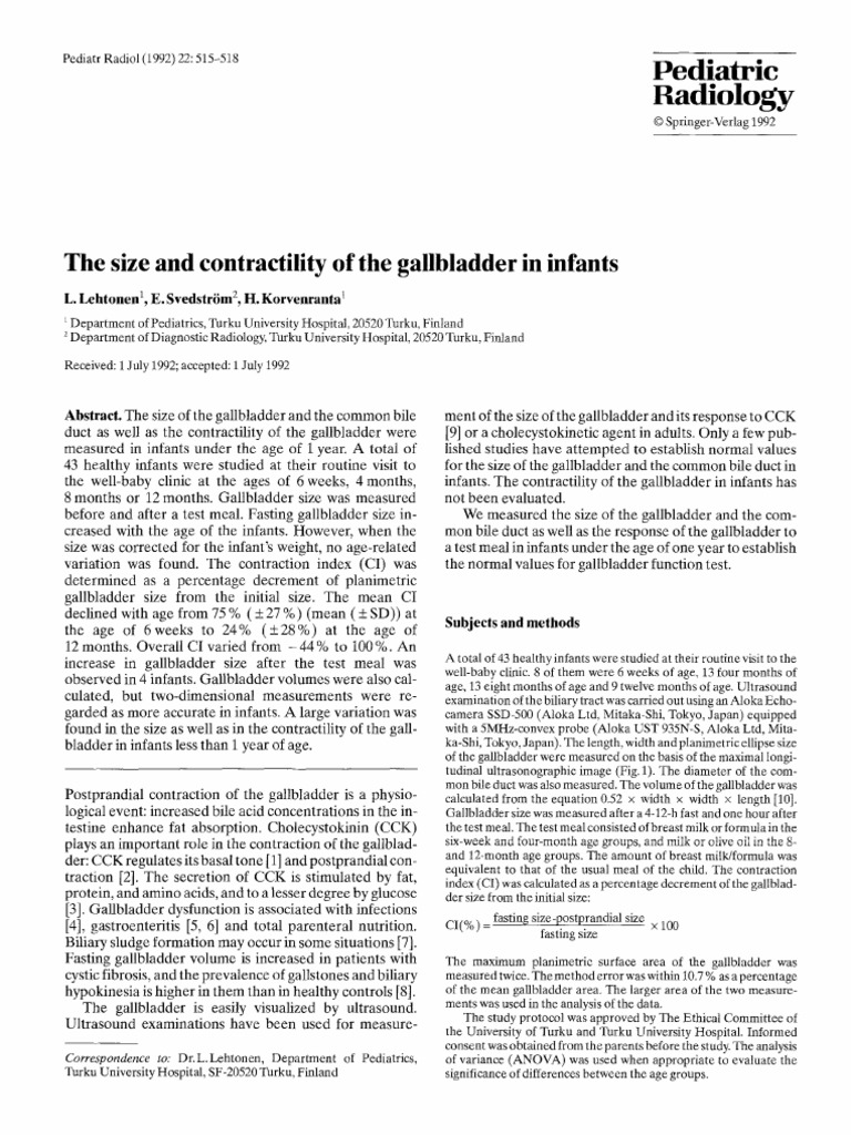 Contractility Index | PDF | Gallbladder | Bile