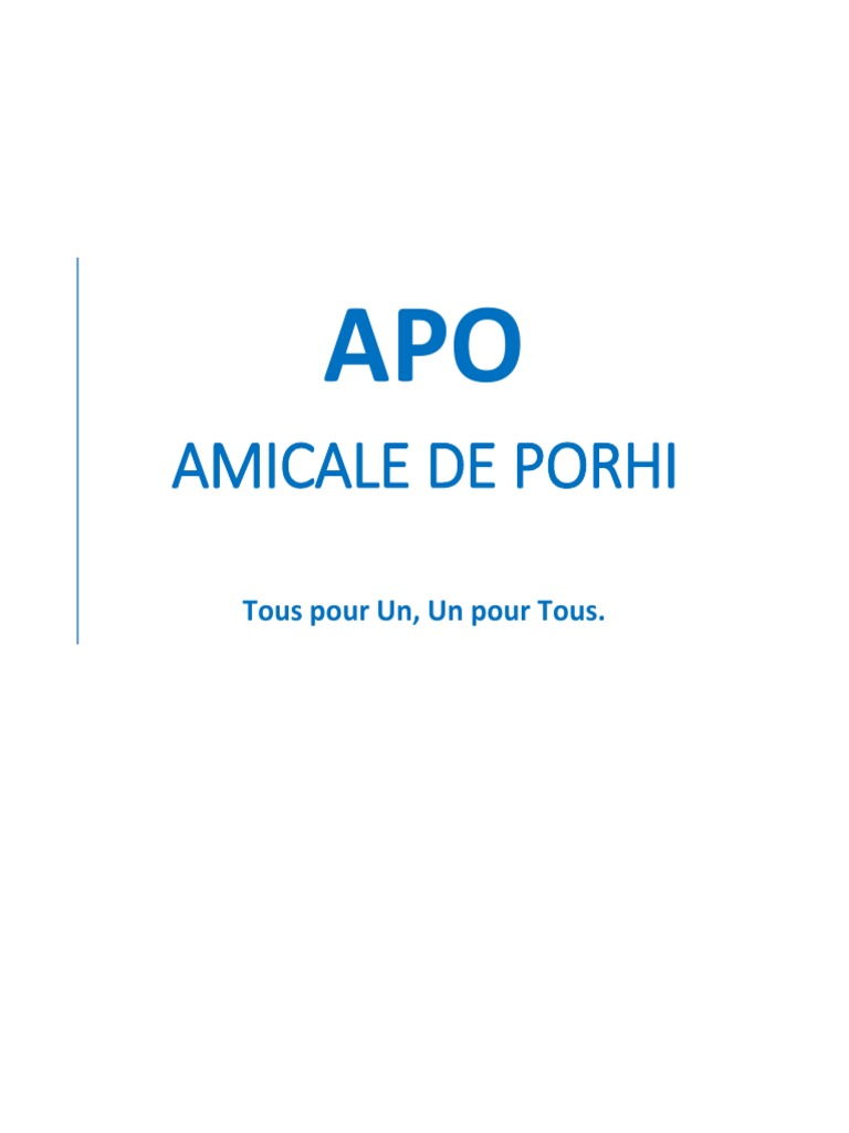 Inscriptions et Comptabilité APO | PDF