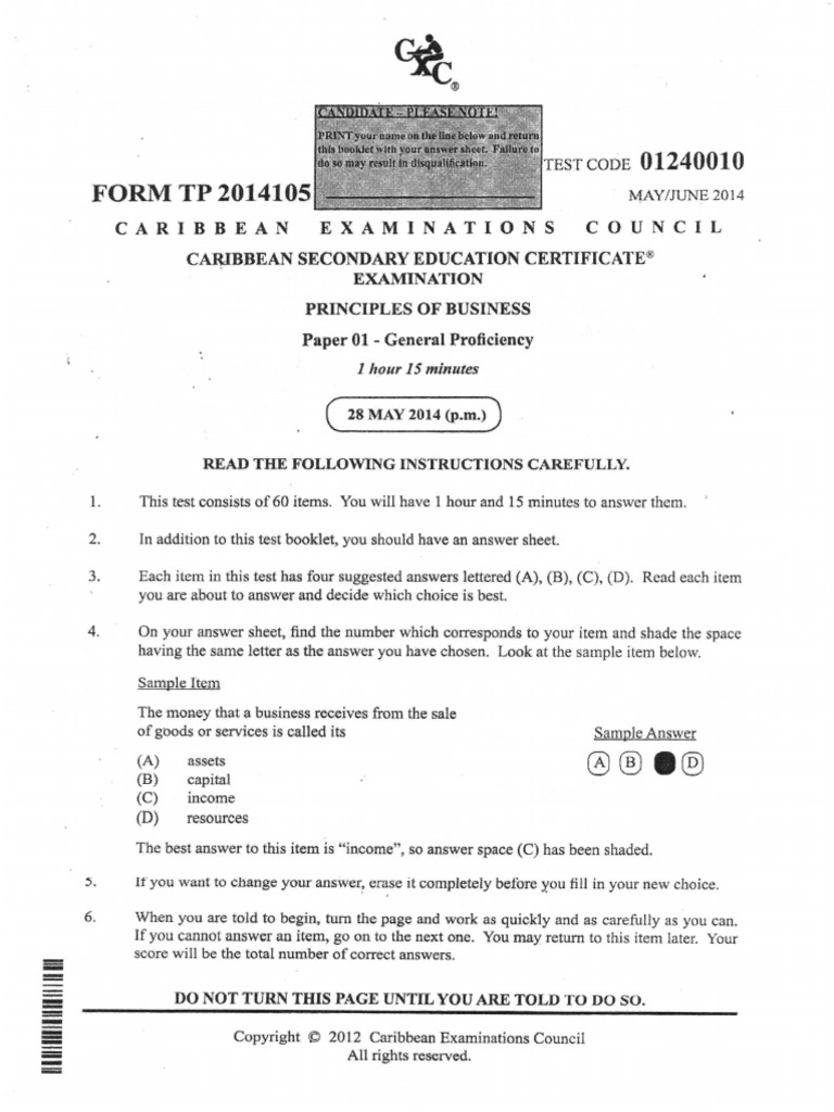 POB General Paper | PDF